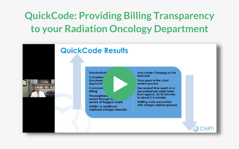 QuickCode: Providing Billing Transparency To Your Radiation Oncology ...